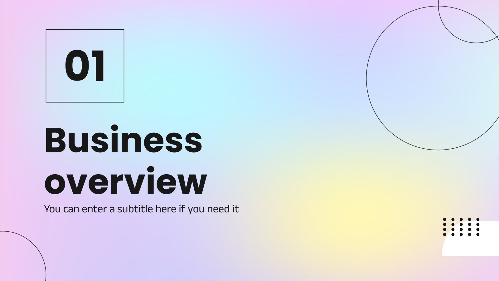 Simple Memphis Business Plan Basic Template | Google Slides