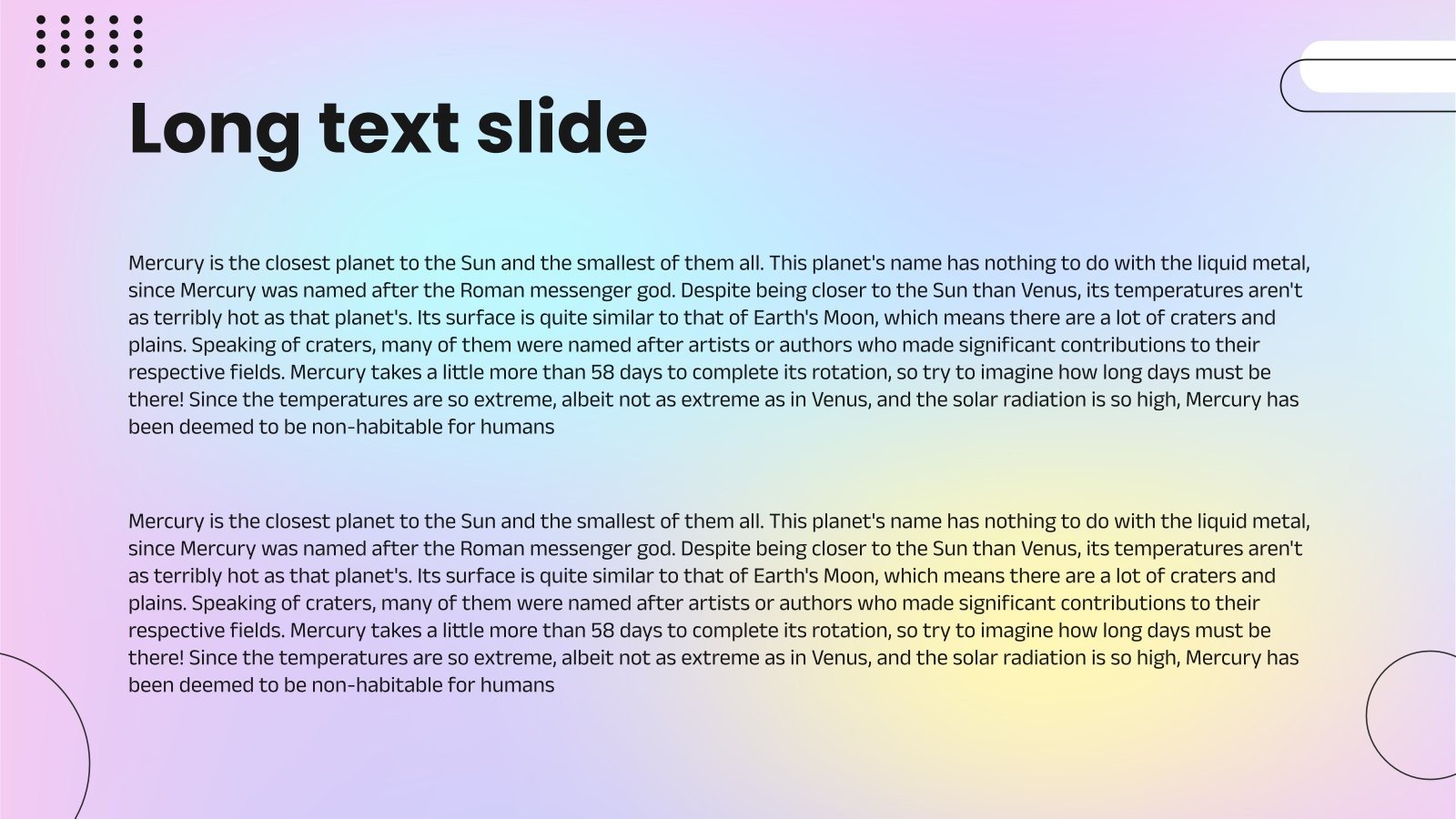 Simple Memphis Business Plan Basic Template | Google Slides