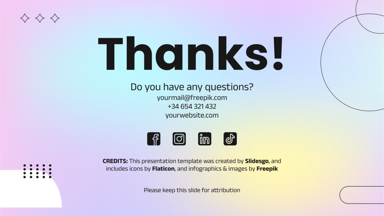 Simple Memphis Business Plan Basic Template | Google Slides