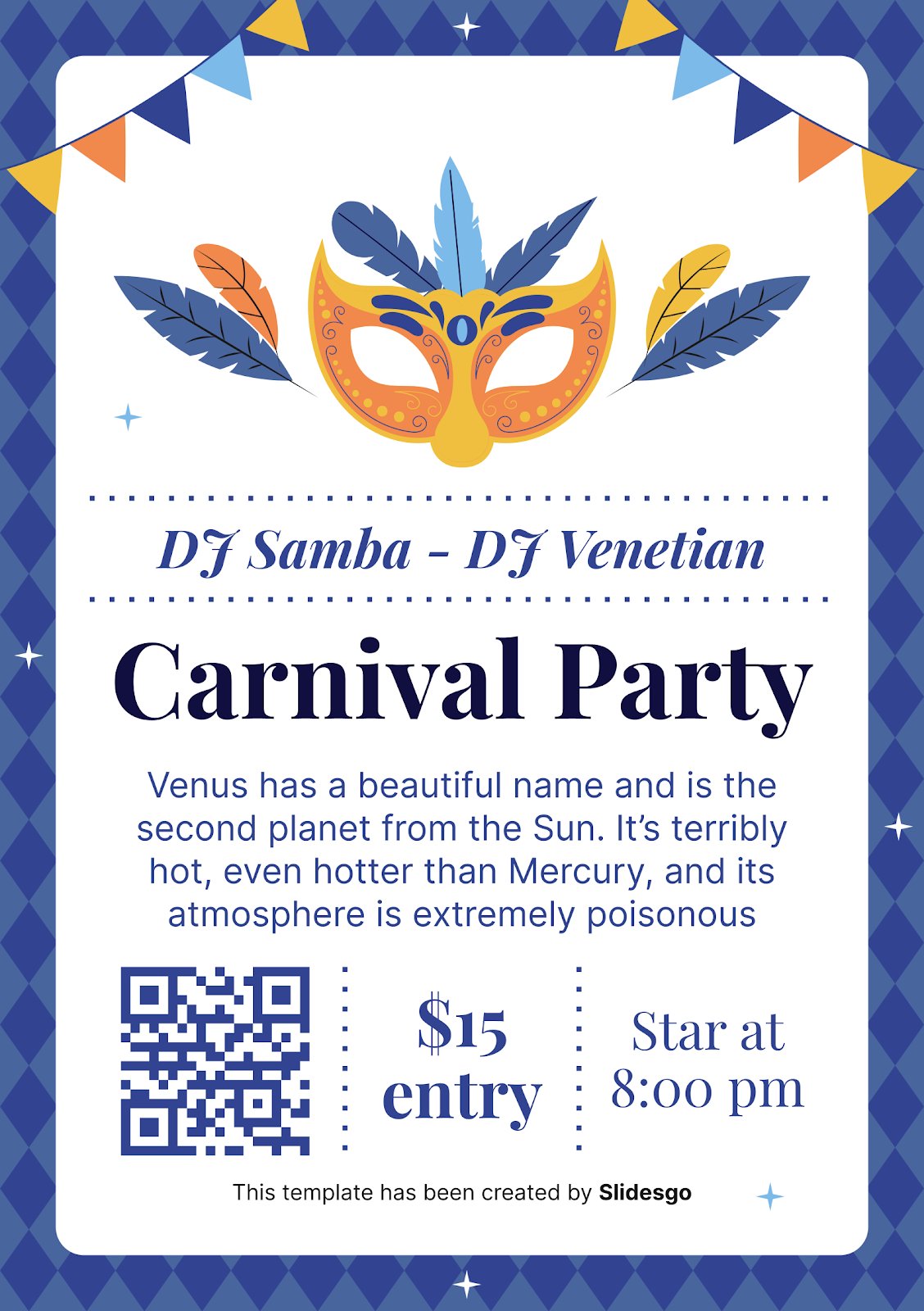 Venice Carnival Theme Party Invitations | Google Slides