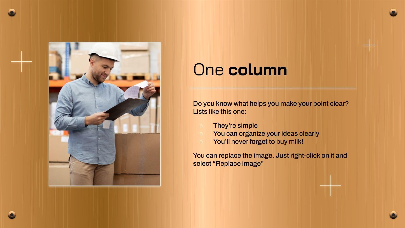 Copper Supplier Company Profile | Google Slides & PowerPoint