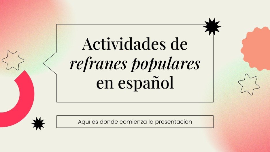 Popular Spanish Idioms Activities | Google Slides & PPT