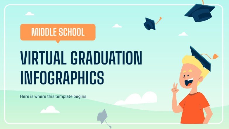 Middle School Virtual Graduation Infographics