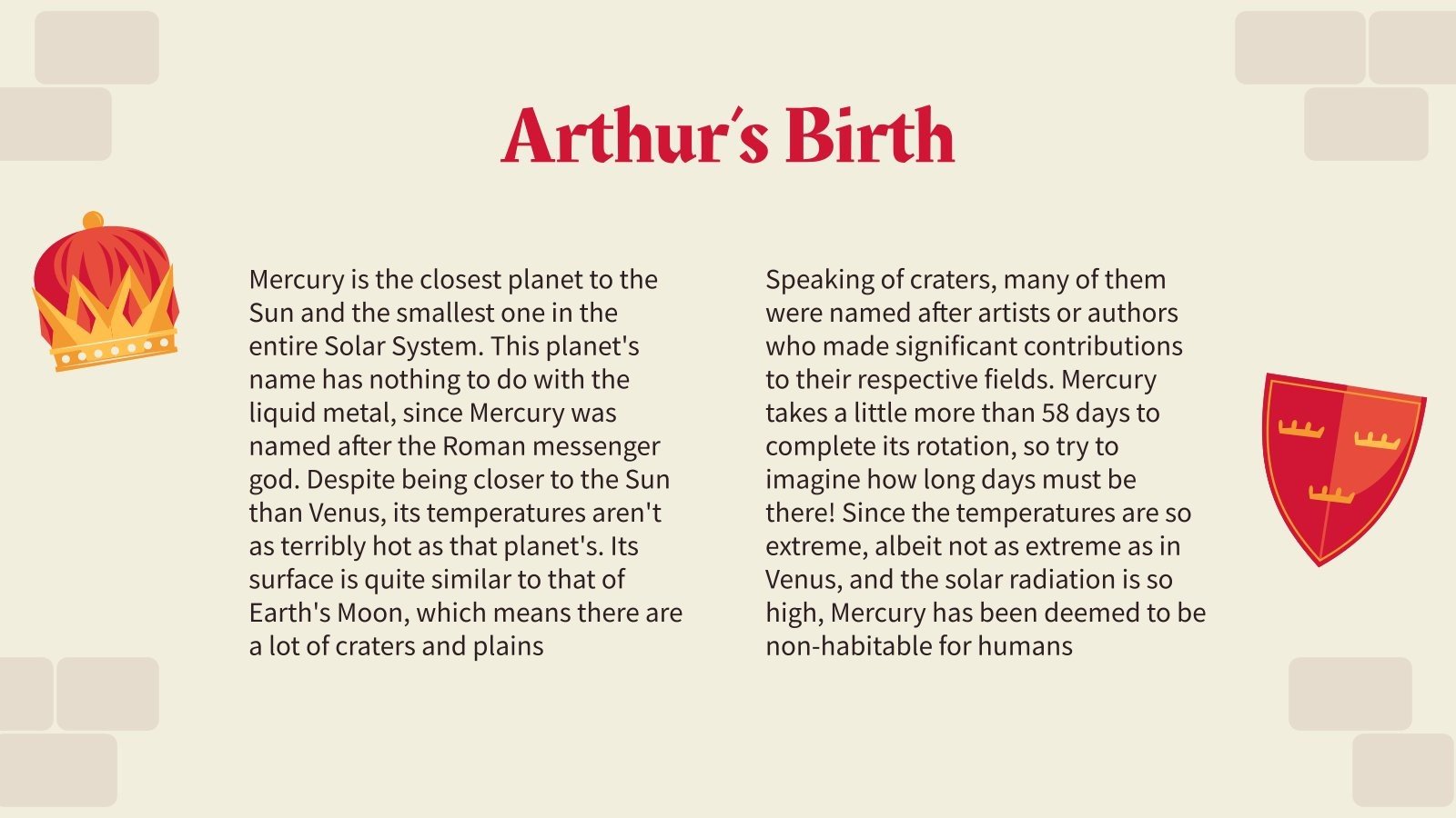 Activities about Legend of King Arthur | Google Slides & PPT