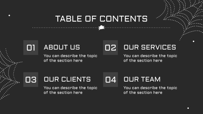 Spider Web Agency | Google Slides & PowerPoint template