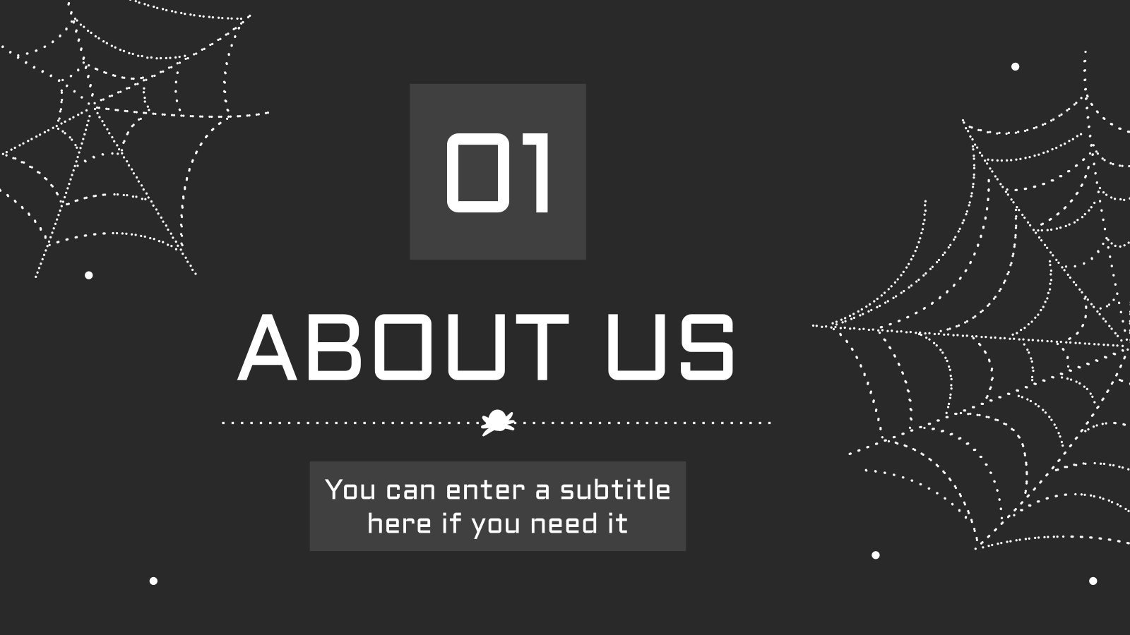 Spider Web Agency | Google Slides & PowerPoint template