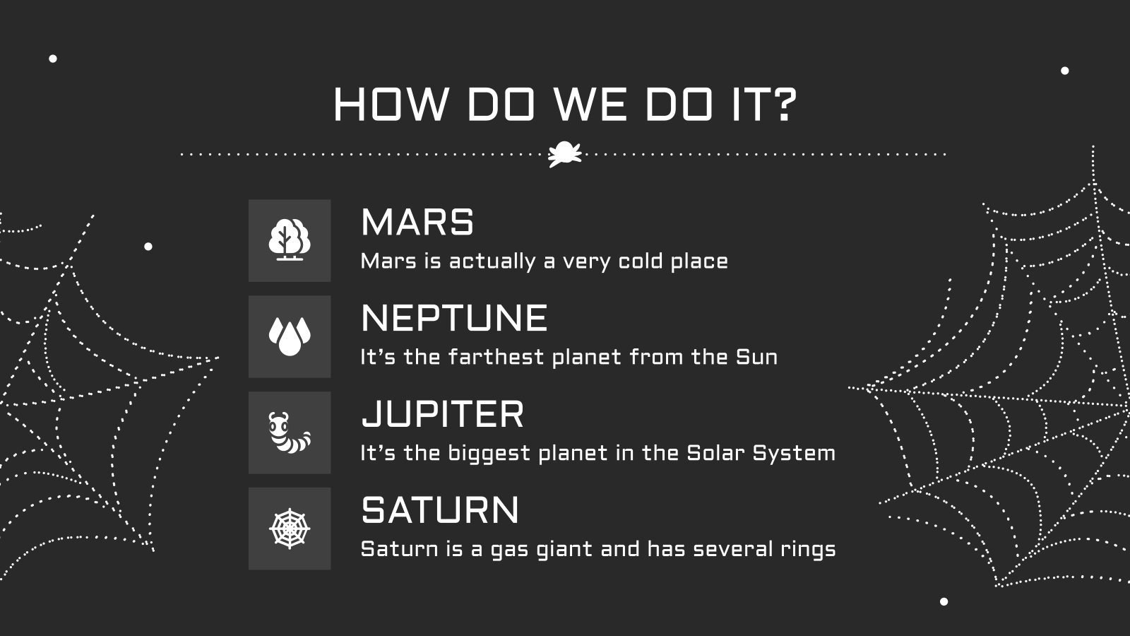 Spider Web Agency | Google Slides & PowerPoint template