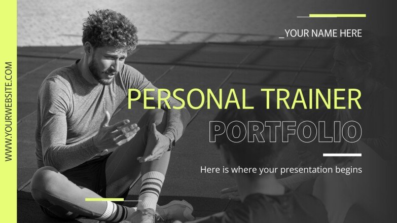 Personal Trainer Portfolio | Google Slides & PowerPoint