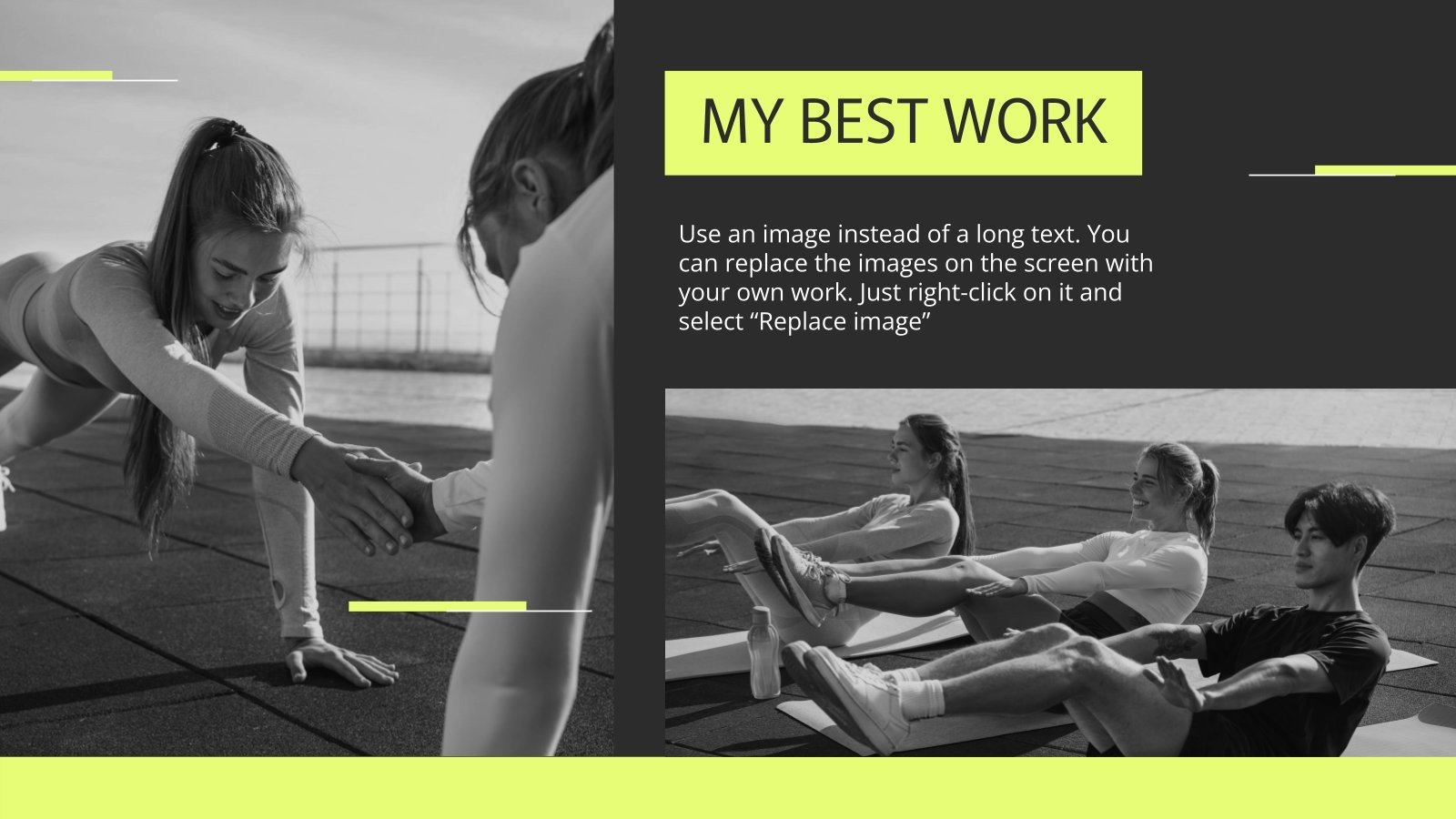 Personal Trainer Portfolio | Google Slides & PowerPoint