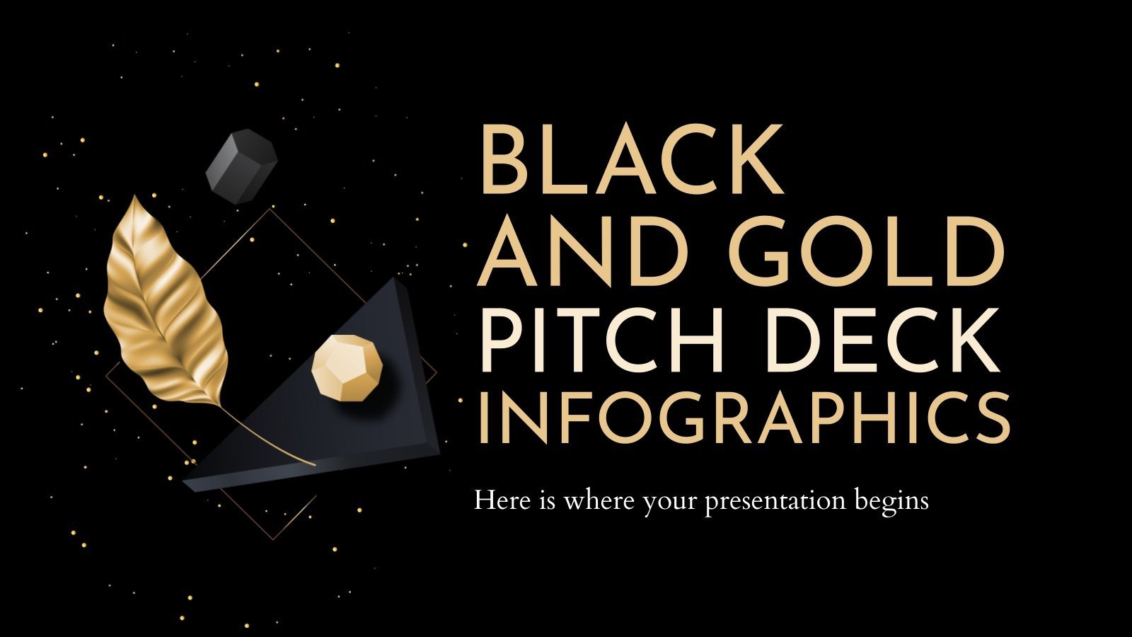 Modèles gratuits Google Slides et PowerPoint noirs