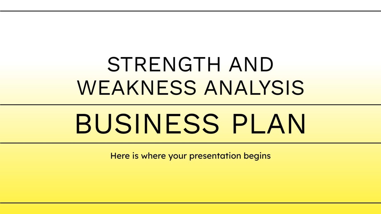 Strength and Weakness Analysis - Business Plan