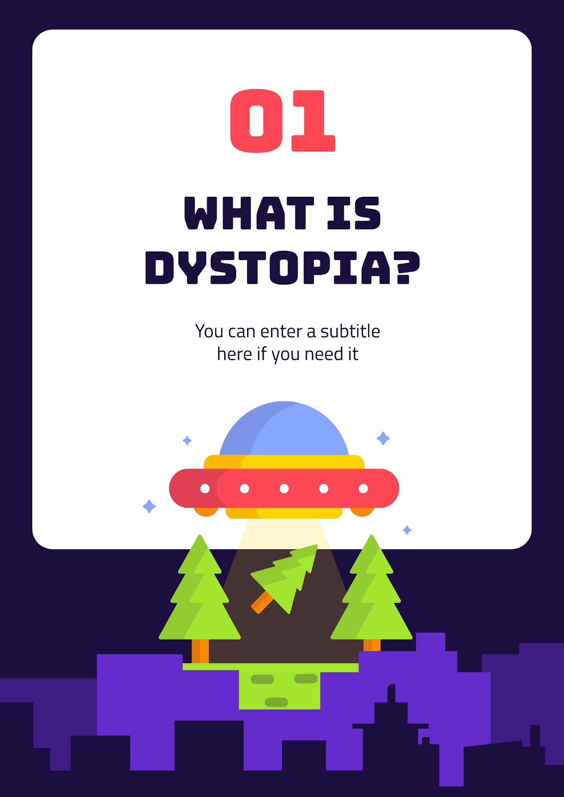 Language Arts for Middle School: Dystopia | Google Slides