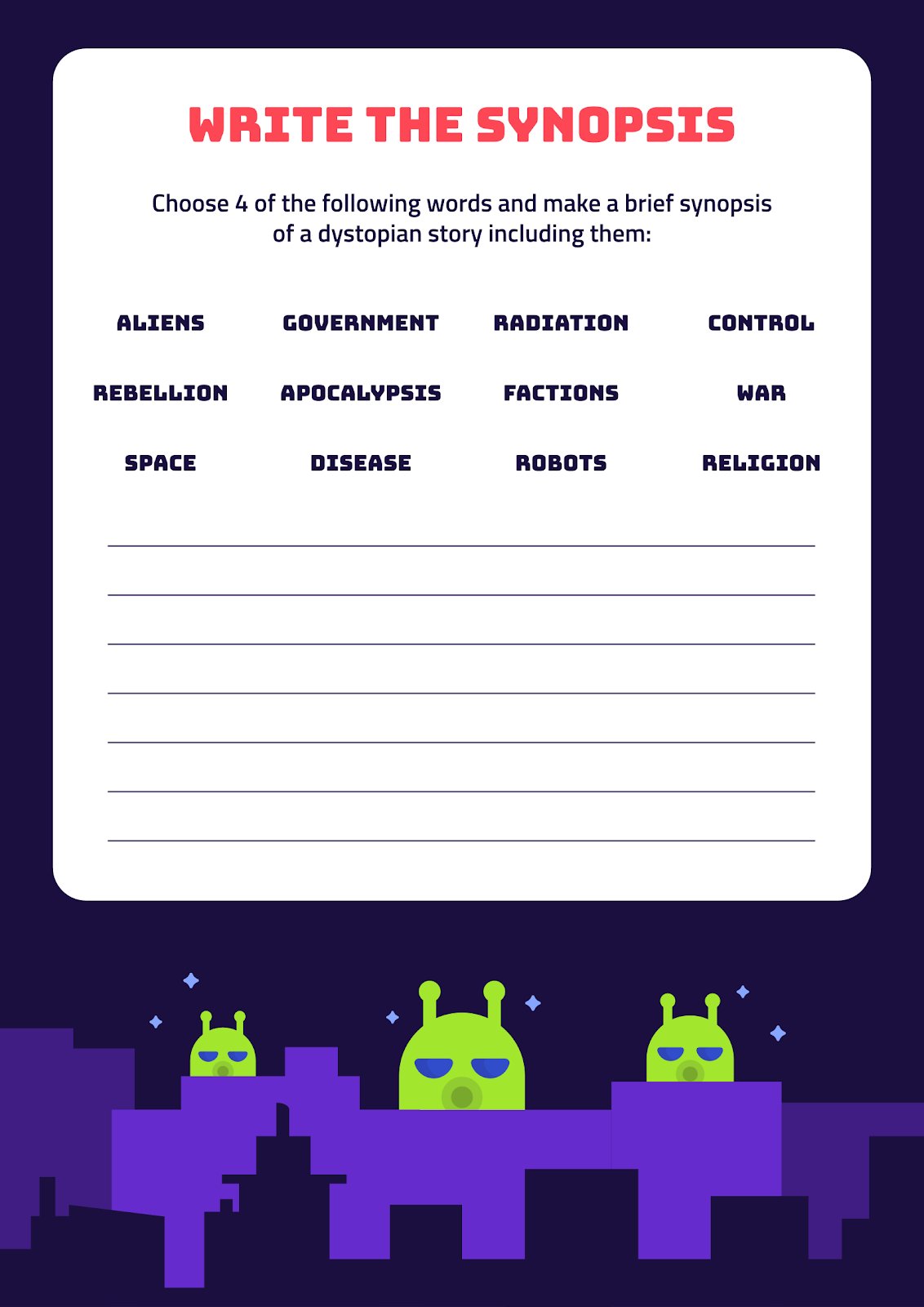 Language Arts for Middle School: Dystopia | Google Slides