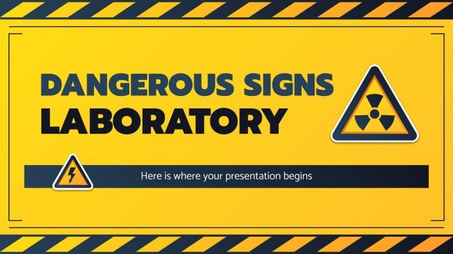 Gefahrenzeichen im Labor | Google Slides & PowerPoint