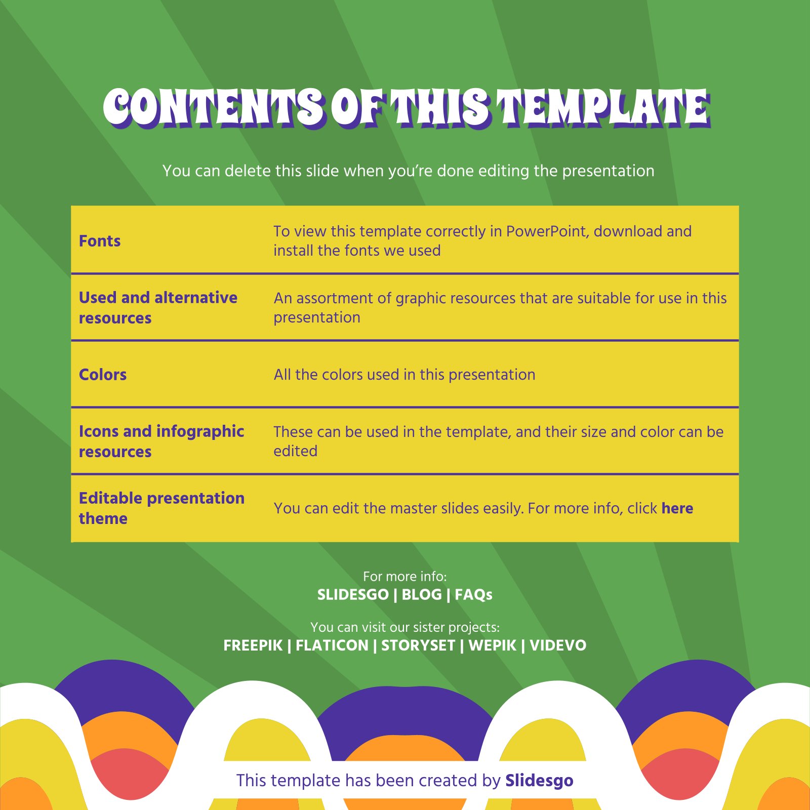 Groovy 60s Style IG Post for Social Media | Google Slides