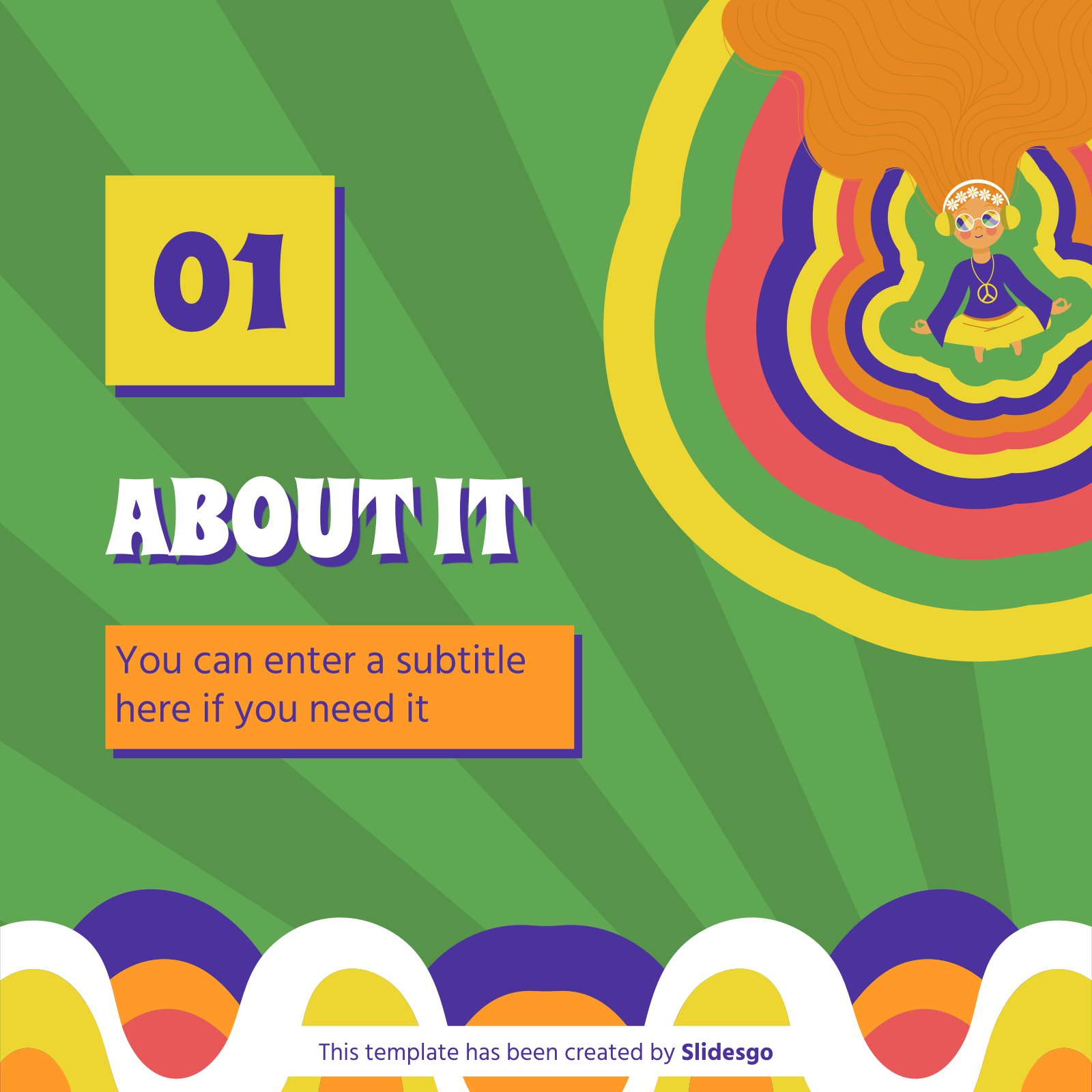 Groovy 60s Style IG Post for Social Media | Google Slides