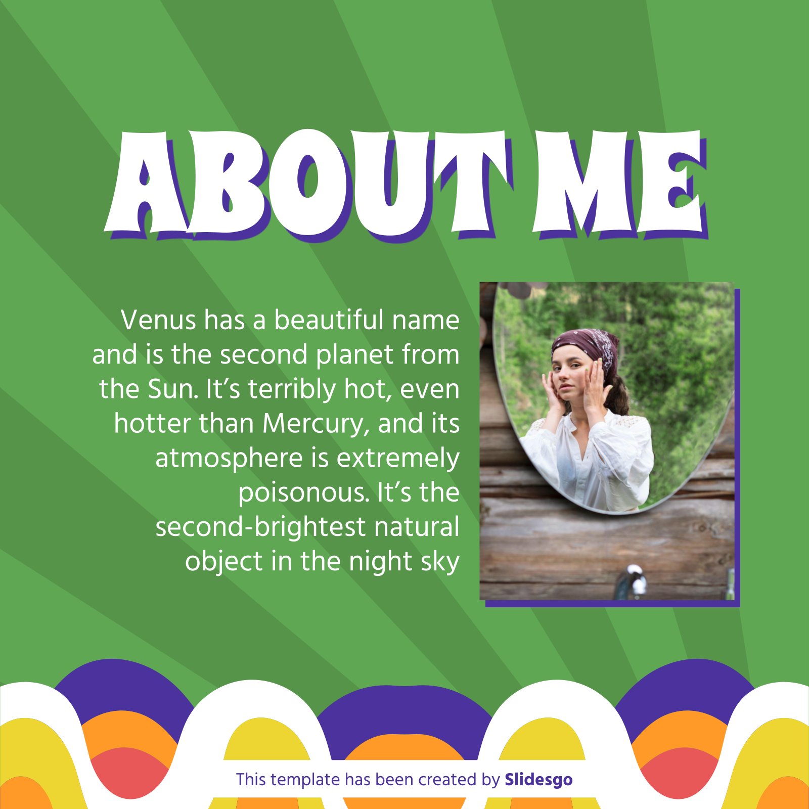 Posts de IG con estilo groovy de los años 60 | Google Slides