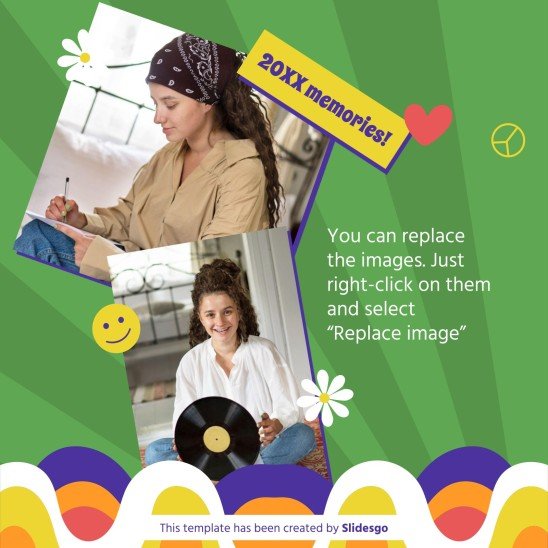 Groovy 60s Style IG Post for Social Media | Google Slides