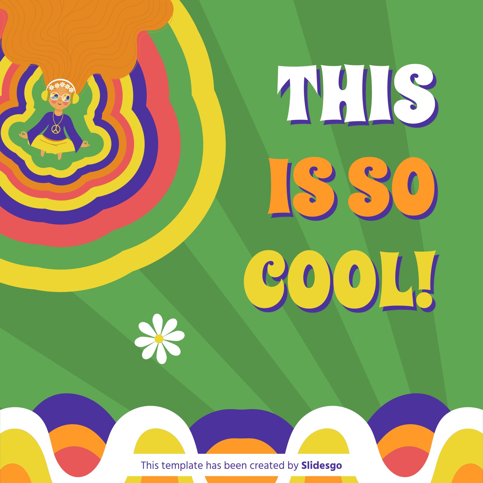 Groovy 60s Style IG Post for Social Media | Google Slides