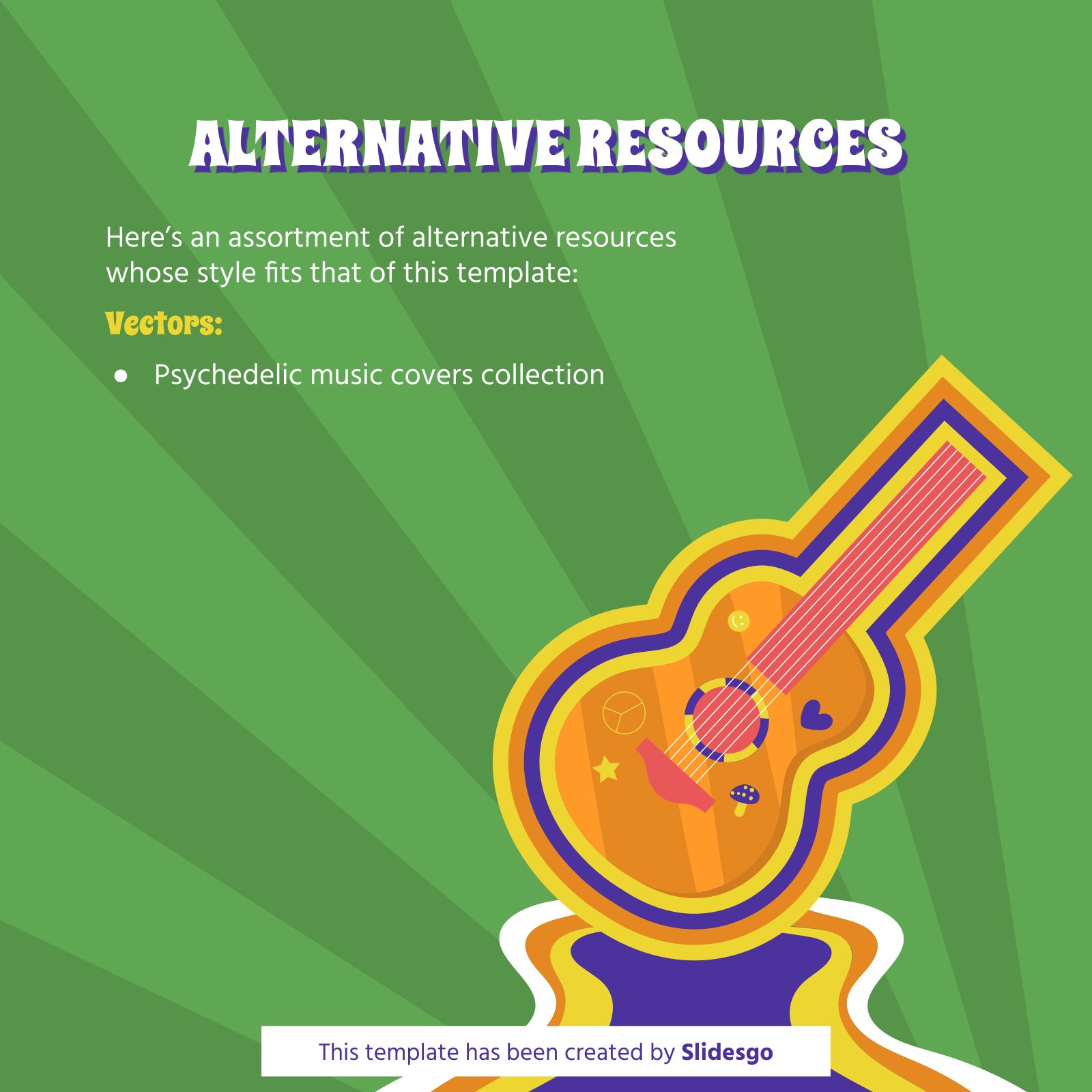 Posts de IG con estilo groovy de los años 60 | Google Slides