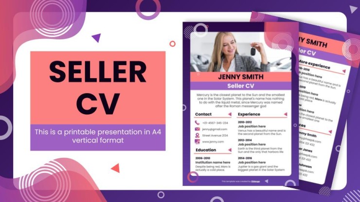 Actor CV | Google Slides & PowerPoint