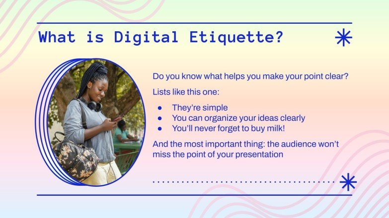 Digital Etiquette for Students | Google Slides & PPT