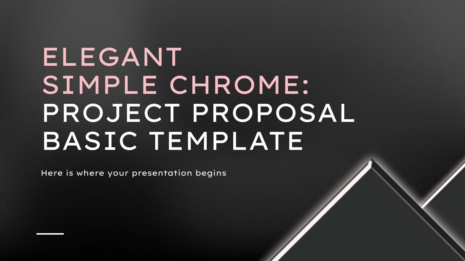 Elegant Simple Chrome - Project Proposal Basic Template