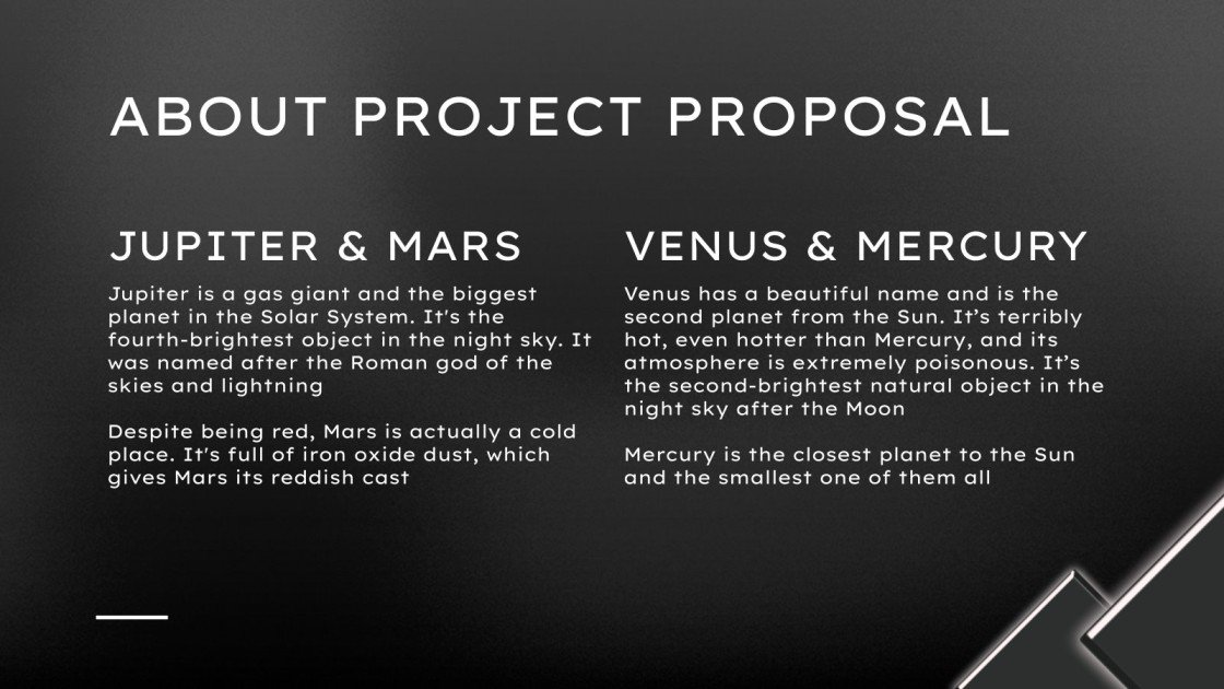 Elegant Simple Chrome - Project Proposal Basic Template