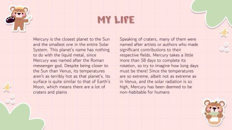 All About My life Theme for Pre-K | Google Slides & PPT