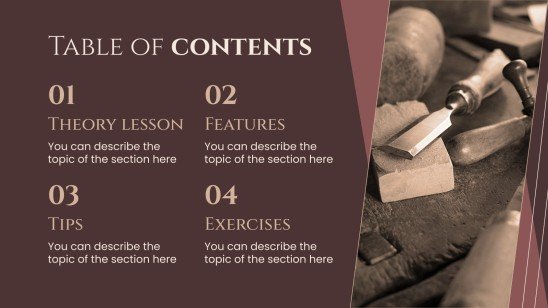 Woodworking: Carving Workshop | Google Slides & PPT