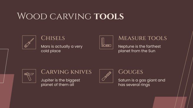 Woodworking: Carving Workshop | Google Slides & PPT