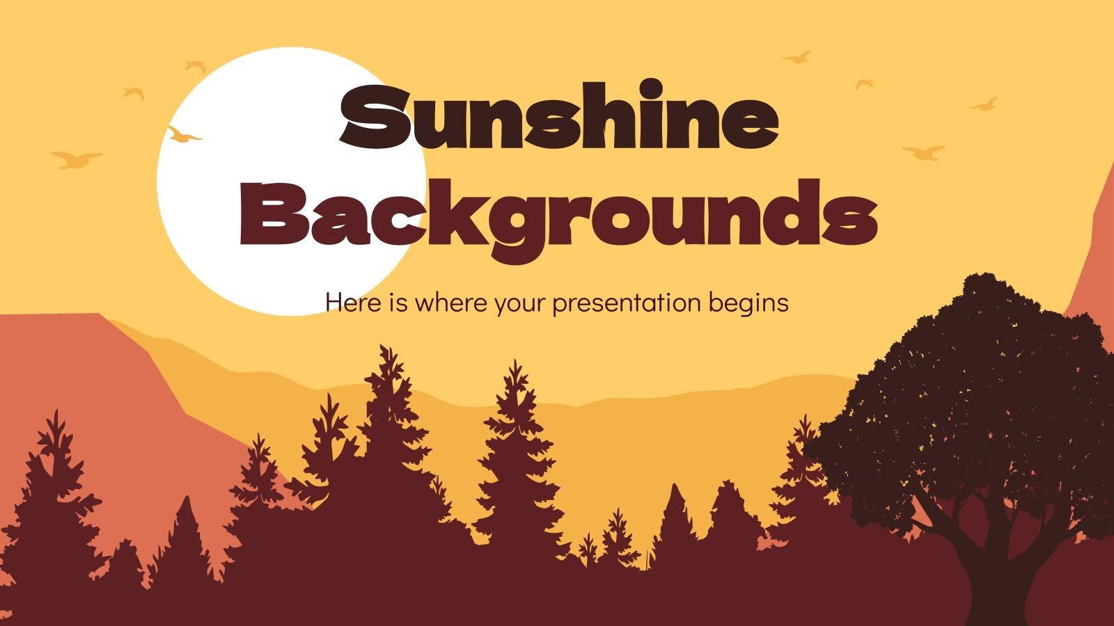Sunshine Backgrounds | Google Slides & PowerPoint