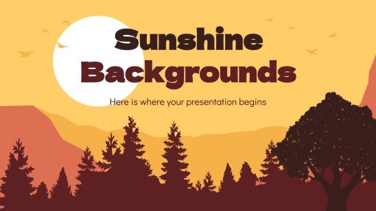 Free Sun-related templates for Google Slides and PowerPoint