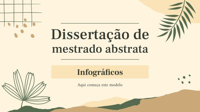 Abstract Master's Thesis Infographics | Google Slides & PPT