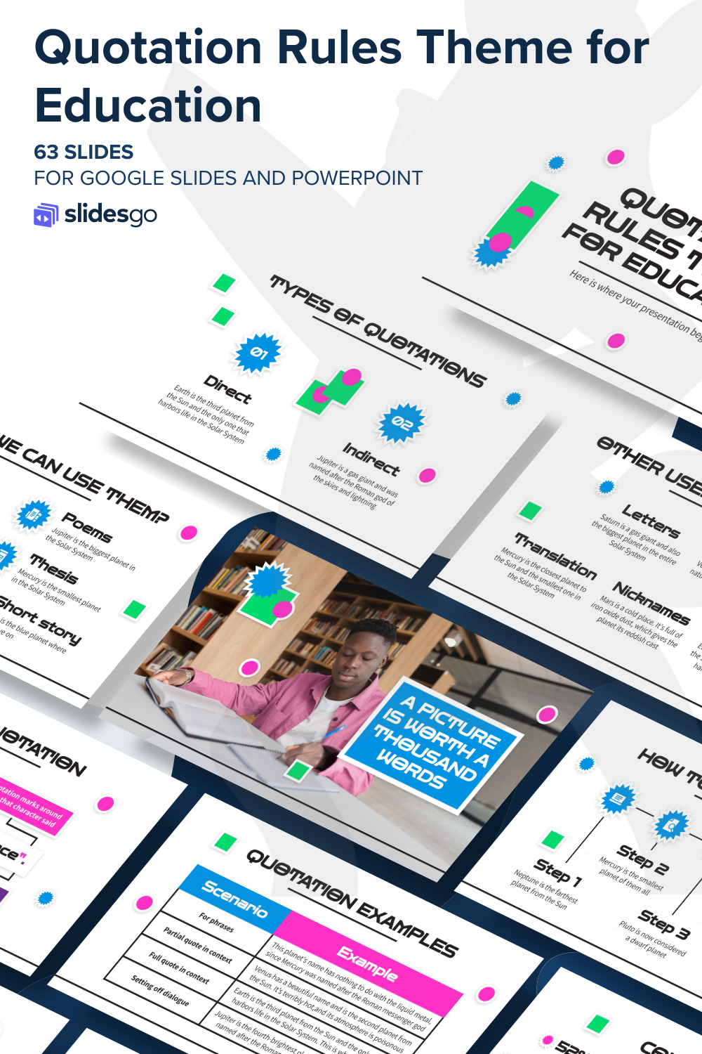 Quotation Rules Theme for Education