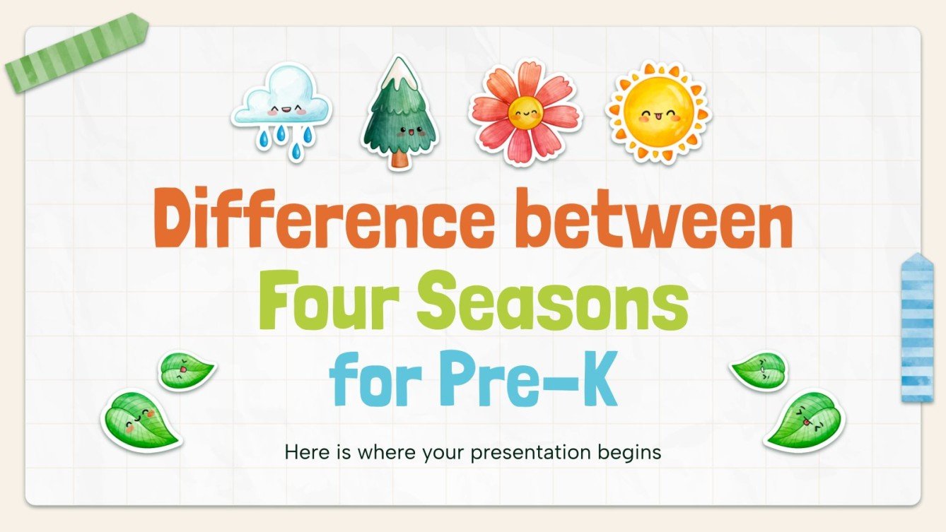 Difference between Four Seasons for Pre-K | Google Slides