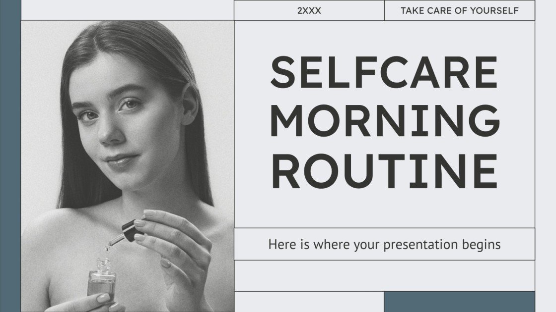 Selfcare Morning Routine | Google Slides & PowerPoint
