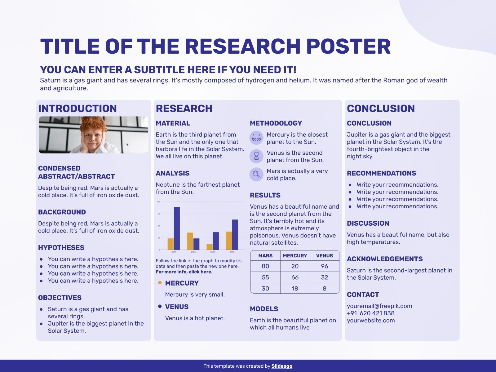Bipolar Disorder Psychology Research Poster | Google Slides