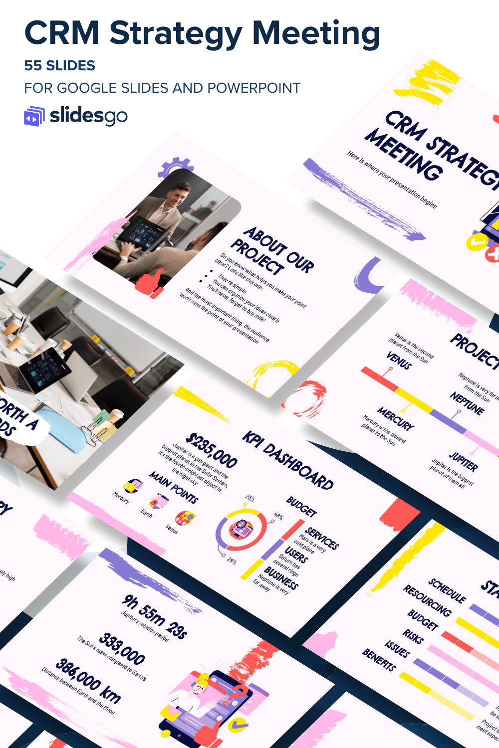 CRM Strategy Meeting | Google Slides & PowerPoint template