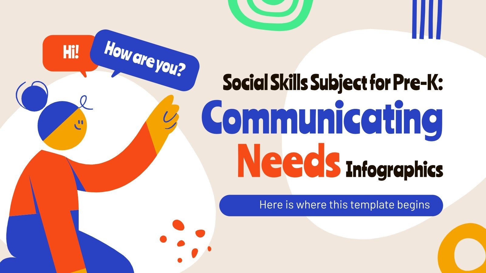 Social Skills for Pre-K: Communicating Needs Infographics