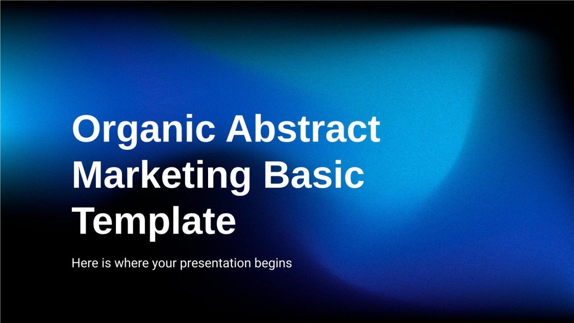 Organic Abstract Marketing Basic Template | Google Slides