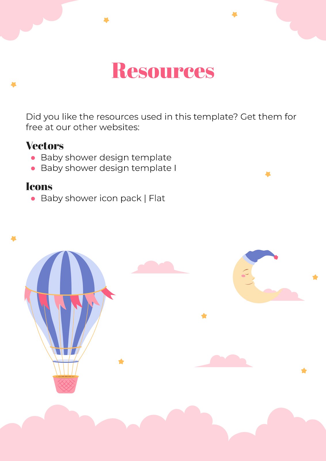 Liste de souhaits pour la fête prénatale | Google Slides