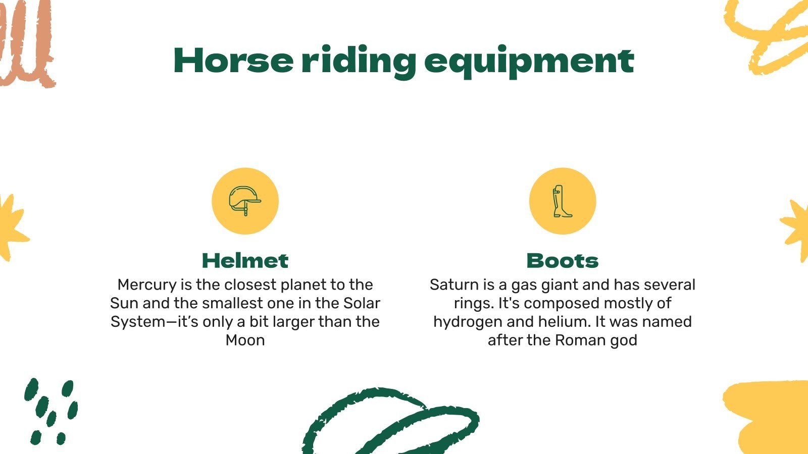 Horse Riding Initiation Workshop | Google Slides & PPT