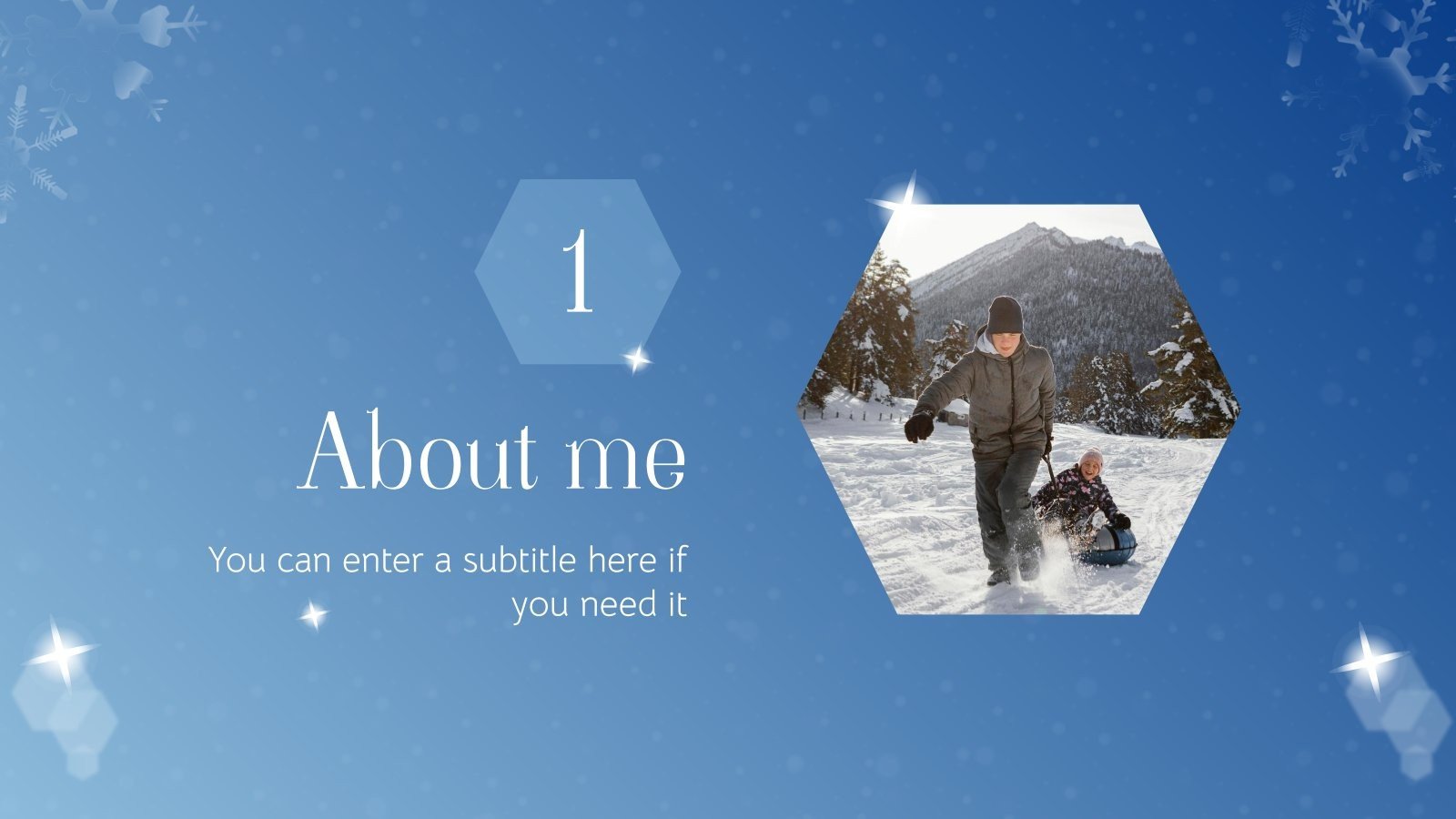 Shiny Winter Aesthetic CV | Google Slides & PowerPoint