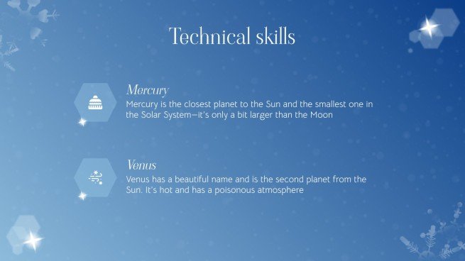 Shiny Winter Aesthetic CV | Google Slides & PowerPoint