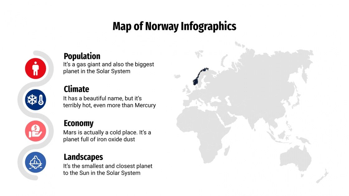 Map of Norway Infographics for Google Slides and PowerPoint