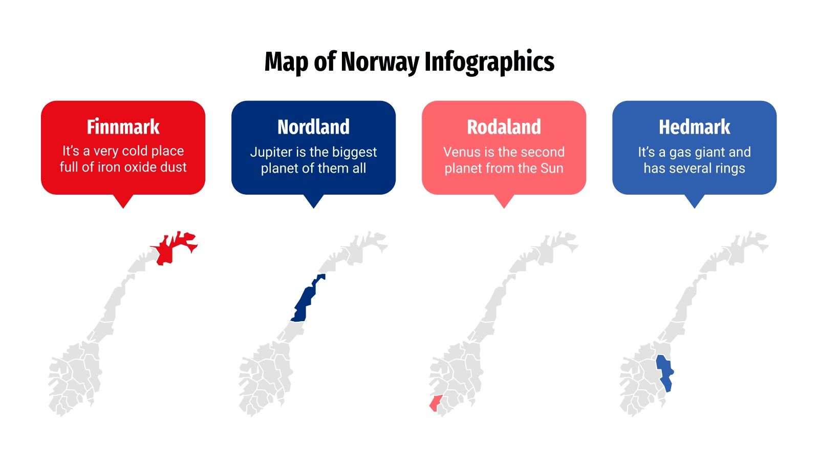 Map of Norway Infographics for Google Slides and PowerPoint