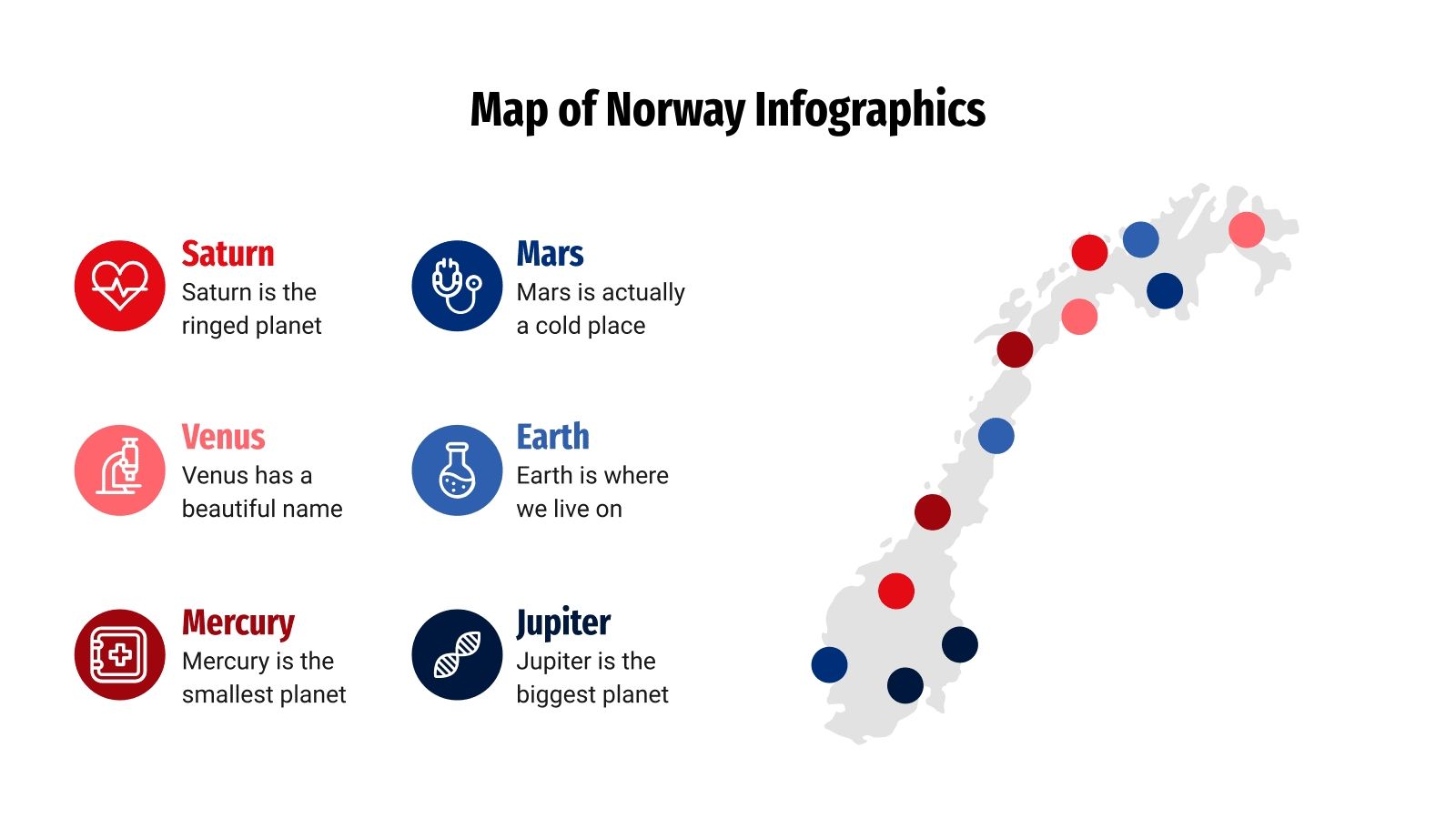 Map of Norway Infographics for Google Slides and PowerPoint