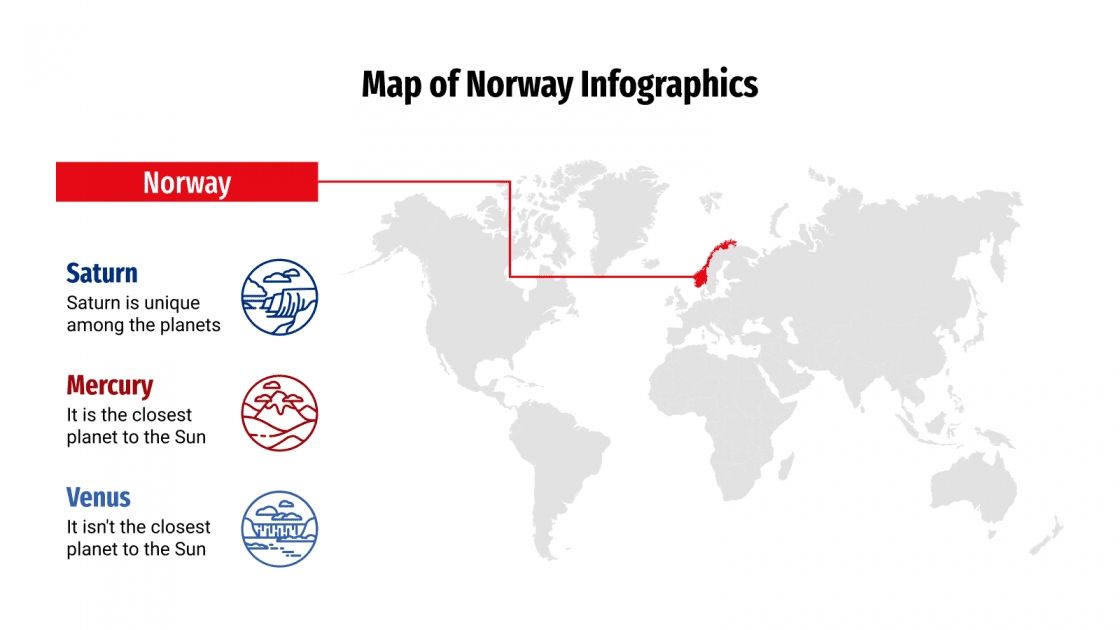 Map of Norway Infographics for Google Slides and PowerPoint