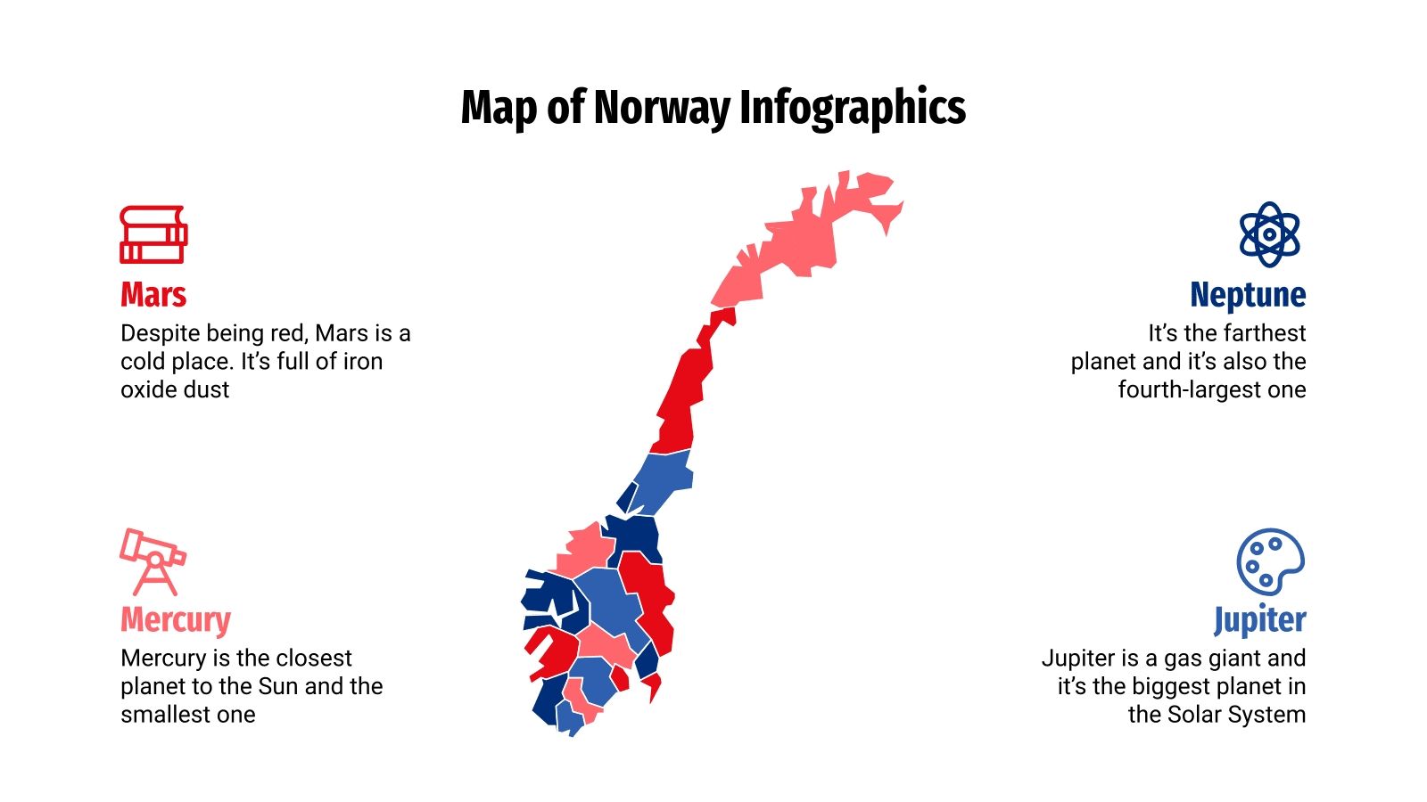 Map of Norway Infographics for Google Slides and PowerPoint